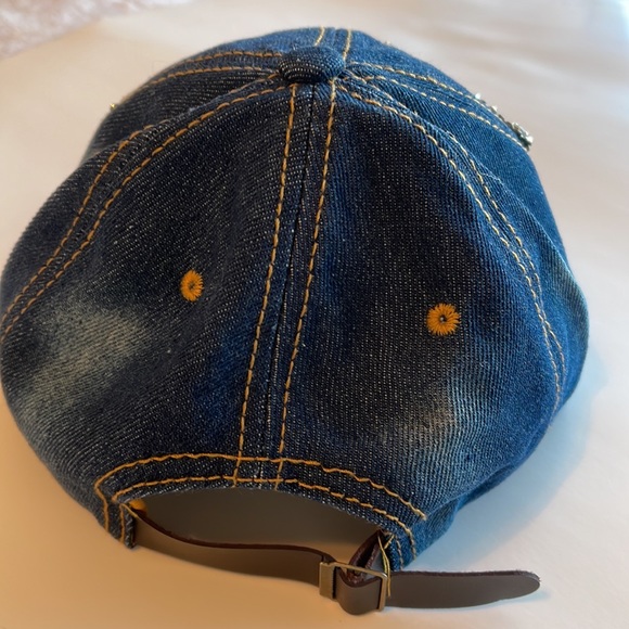 Bijorca | Accessories | Posh Distressed Denim Cap Adjustable Strap 0 ...